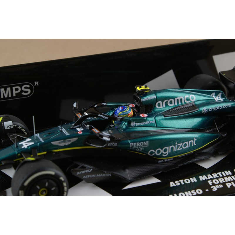 Aston Martin Mercedes AMR23 14 Fernando Alonso F1 3ème Bahrain 2023 ...