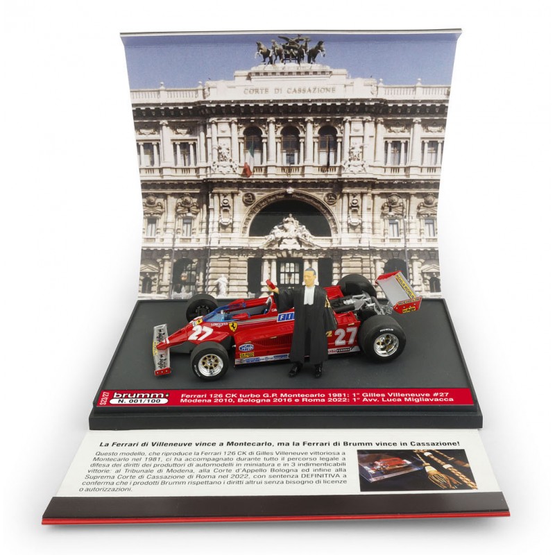 Ferrari 126 CK 27 Gilles Villeneuve F1 Edition Yes We Can Monaco 1981 ...