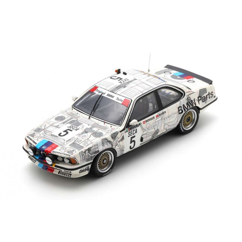 BMW 635 CSI 5 Winner 24 Heures de Spa Francorchamps 1985 Spark 43SPA1985 - Miniatures Autos Motos
