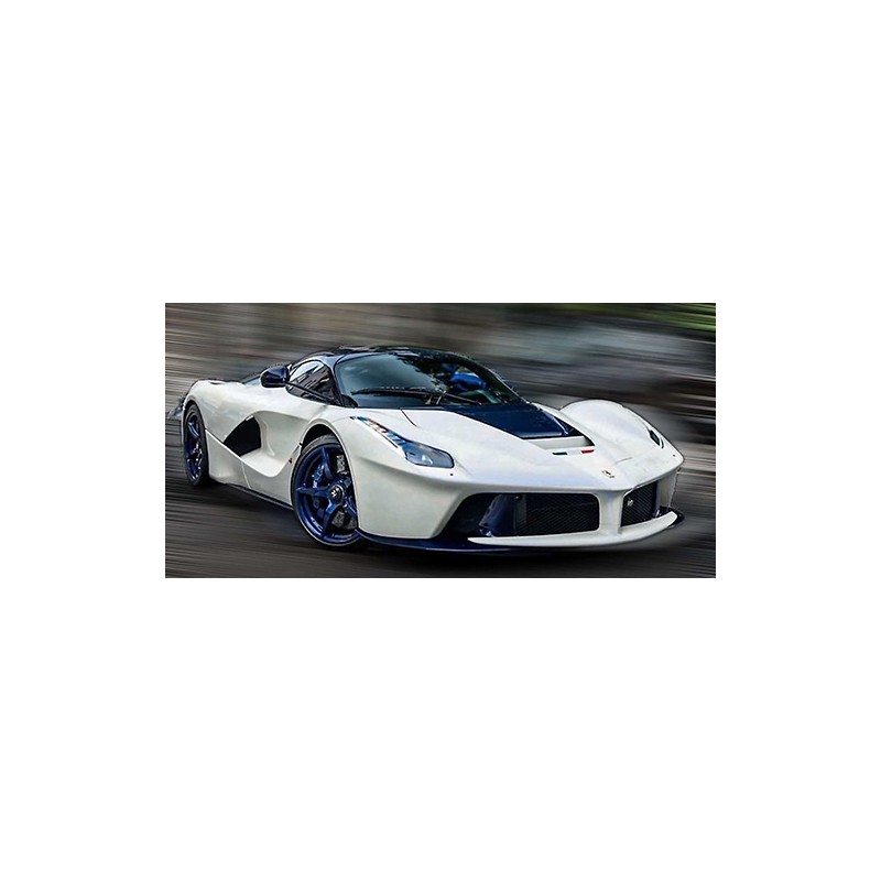Ferrari Laferrari White Blue BBR BBR182238 - Miniatures Autos Motos