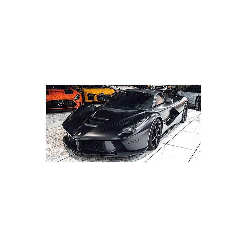 Ferrari Laferrari Matt Black BBR BBR182242 - Miniatures Autos Motos