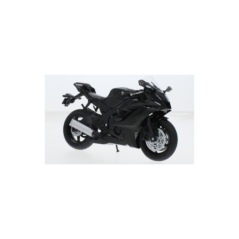 Yamaha YZF-R6 Black Welly WEL62201GW-MBLACK - Miniatures Autos Motos