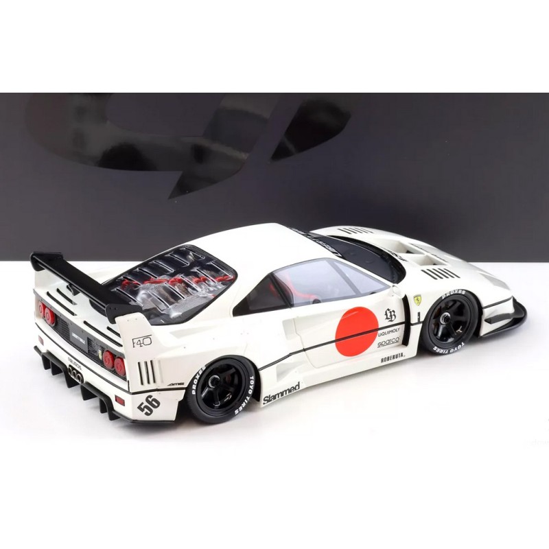 Ferrari F40 LBWK 2023 White GT Spirit GT470 - Miniatures Autos Motos