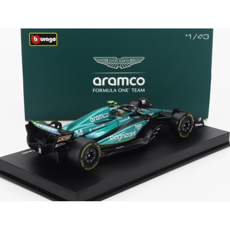 Aston Martin Mercedes AMR23 14 Fernando Alonso F1 with driver and ...