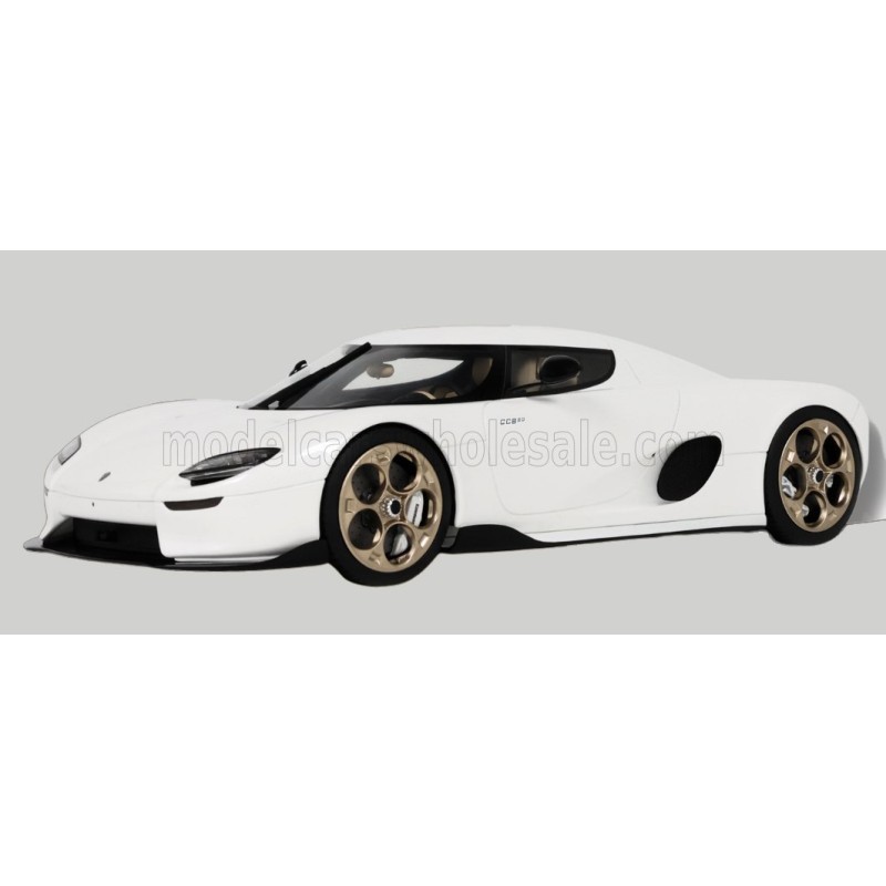 Koenigsegg CC850 2024 White GT Spirit GT903 - Miniatures Autos Motos