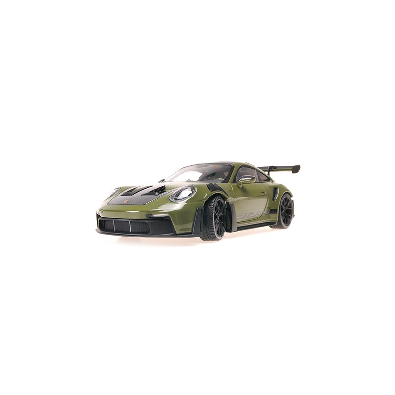 Porsche 911 992 GT3RS 2024 Nato Olive with Black Wheels Minichamps ...