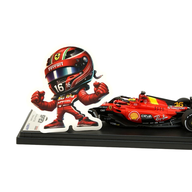 Racing Driver Cartoon Sticker - 7 cm - High-Quality Vinyl STI001 ...