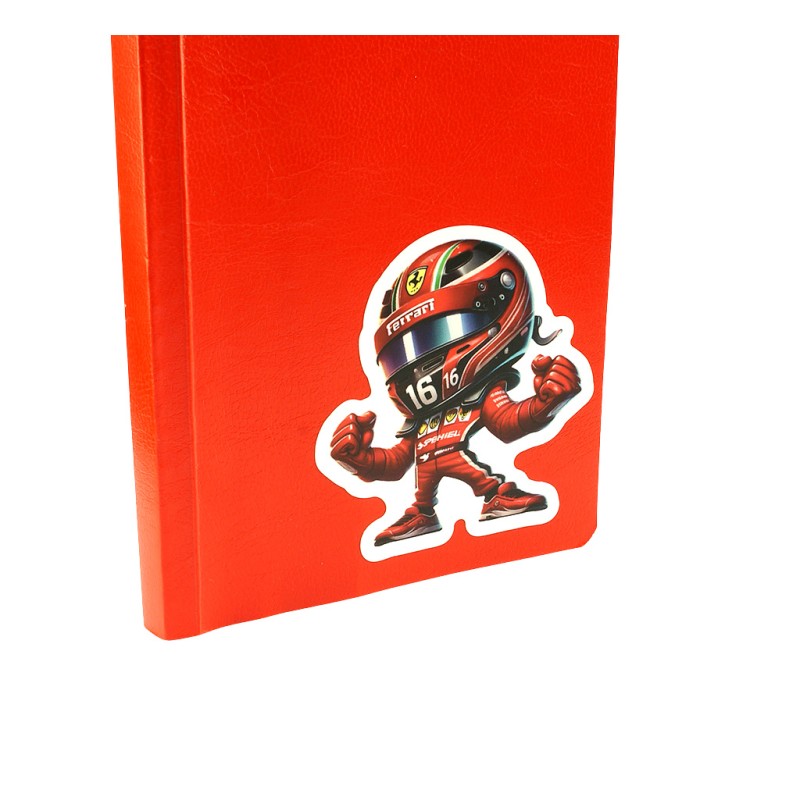 Racing Driver Cartoon Sticker - 7 cm - High-Quality Vinyl STI001 ...