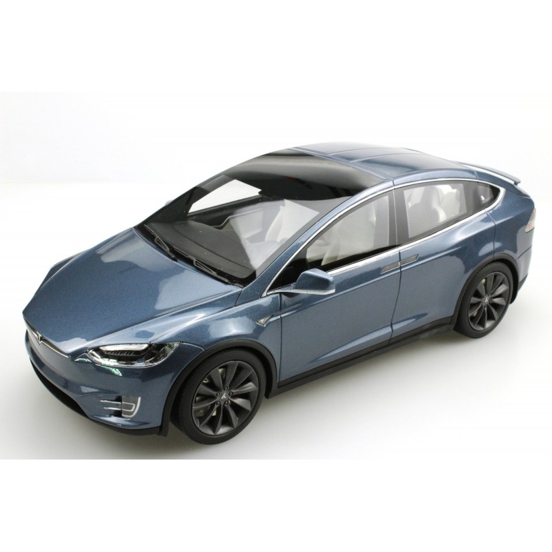 Tesla Model X Dark Blue 2016 LS Collectibles LS030C - Miniatures Minichamps