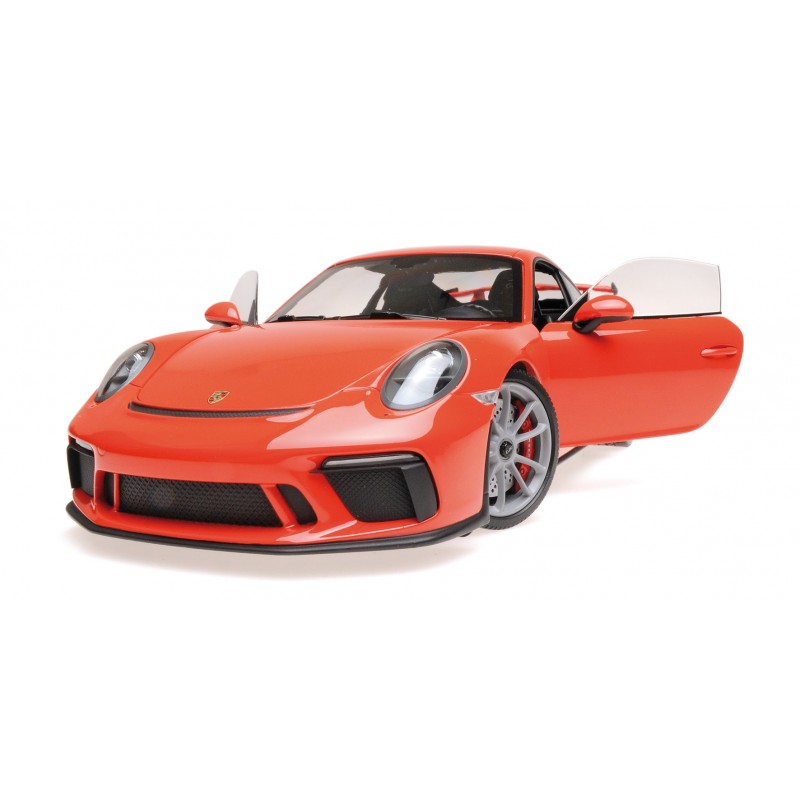Porsche 911 GT3 2017 Orange Minichamps 110067022 - Miniatures Autos Motos