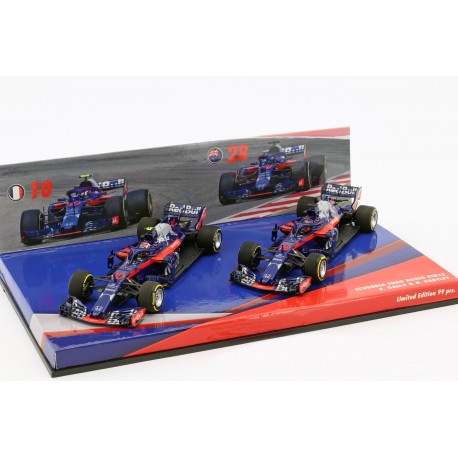 Cars Set Toro Rosso STR13 F1 2018 Gasly Hartley Minichamps 447181028 ...