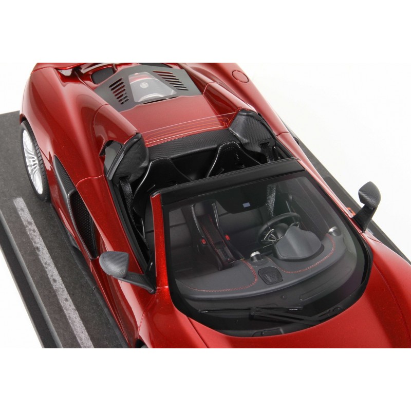 McLaren 675LT Spider Volcano Red BBR BBRC1817D - Miniatures Autos Motos