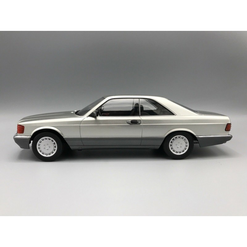 Mercedes 560 SEC C126 Silver KK Scale KKDC180332 - Miniatures Autos Motos
