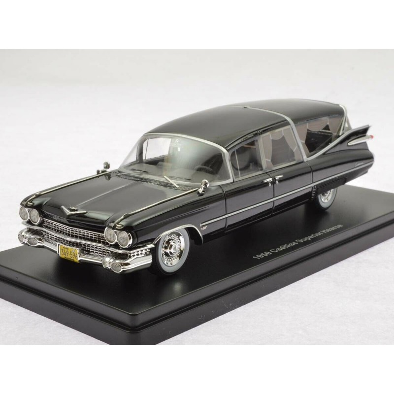 Cadillac Superior Hearse 1959 Black NEO NEO49596 - Miniatures Autos Motos