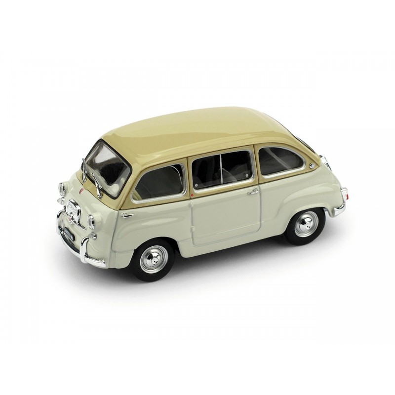 Fiat 600D Multipla 1960 Light Grey Beige Brumm R333-09 - Miniatures ...