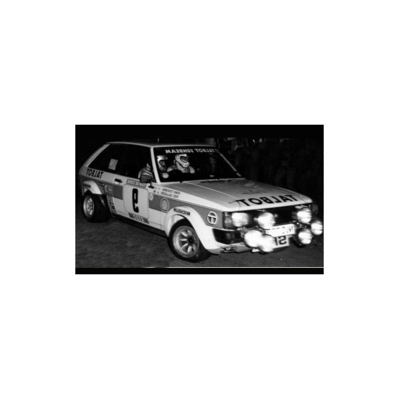 Talbot Sunbeam Lotus 9 Rallye Tour de Corse 1981 Toivonen - Gallagher ...