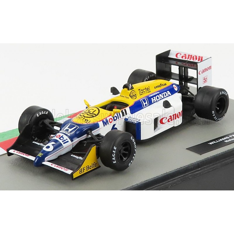 Williams Honda FW11B 6 F1 World Champion 1987 Nelson Piquet Edicola 148452-Edicola - Miniatures ...