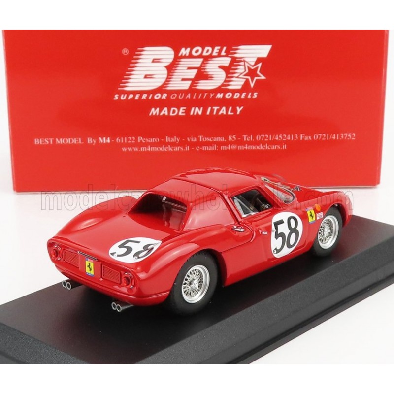 Ferrari 250LM 3.3L V12 58 24 Heures du Mans 1964 Best Model BEST9478/2 ...