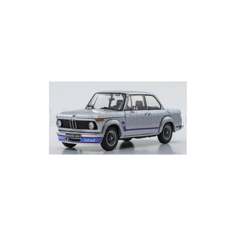BMW 2002 Turbo 1974 Silver Kyosho 08544S - Miniatures Autos Motos