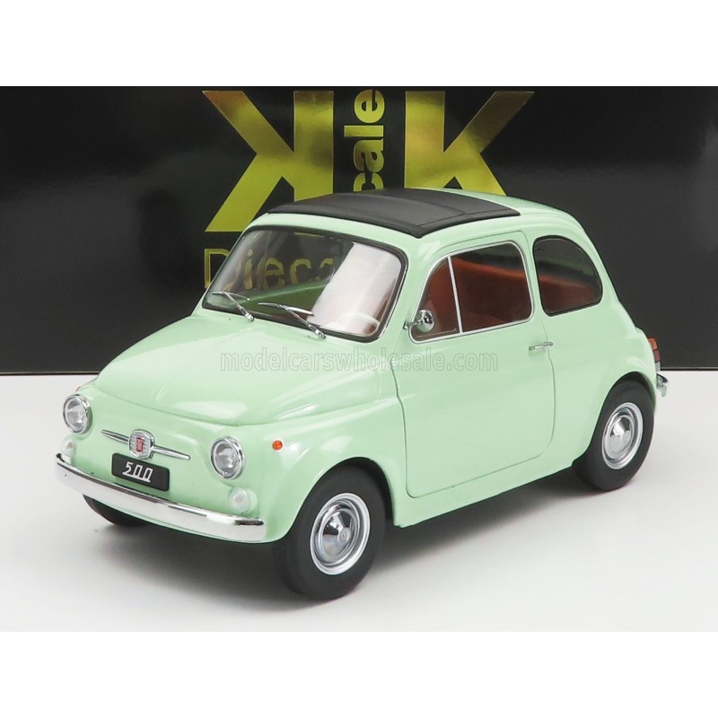 Fiat 500 1968 Mint green KK Scale KKDC120036 - Miniatures Autos Motos