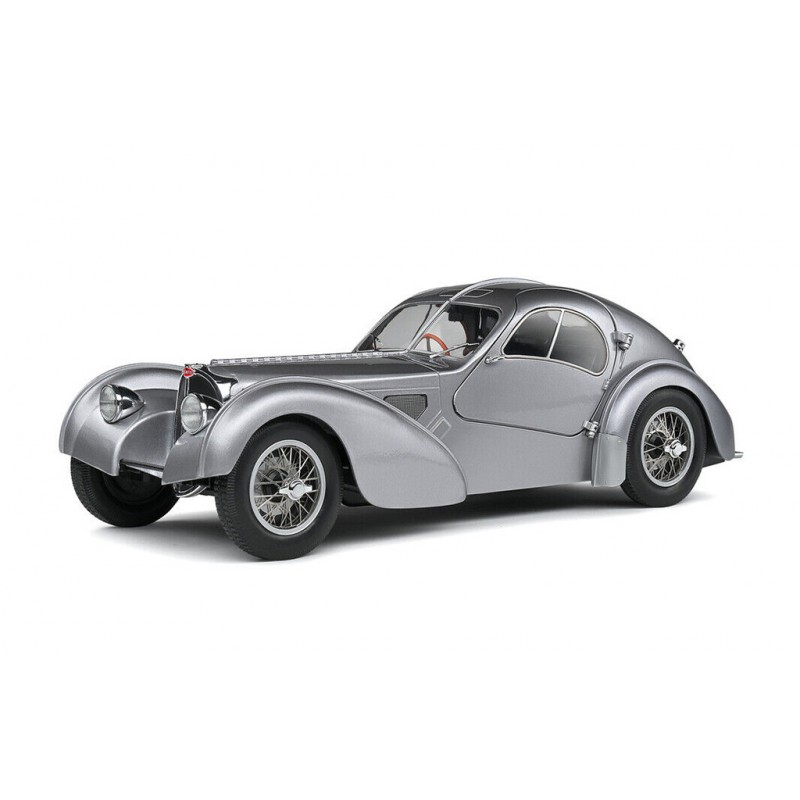 Bugatti Type 57SC Atlantic 1937 Silver Solido S1802105 - Miniatures ...