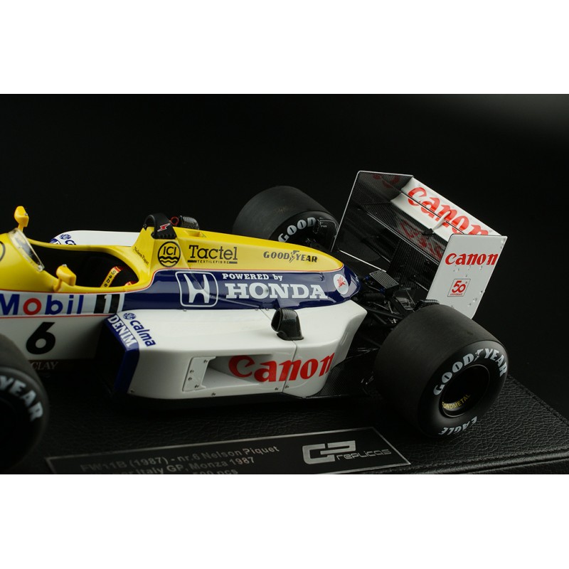 Williams Honda FW11B 6 Nelson Piquet F1 Italie 1987 Winner - World Champion GP Replicas GP132B ...