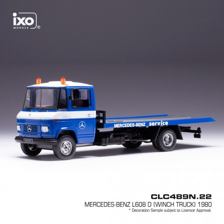 Mercedes L608D 1980 Blue IXO CLC489N - Miniatures Autos Motos