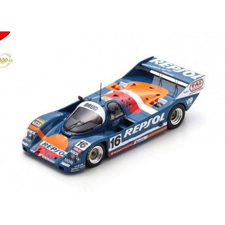 Porsche 962C 16 24 Heures du Mans 1991 Spark S9886 - Miniatures Autos Motos