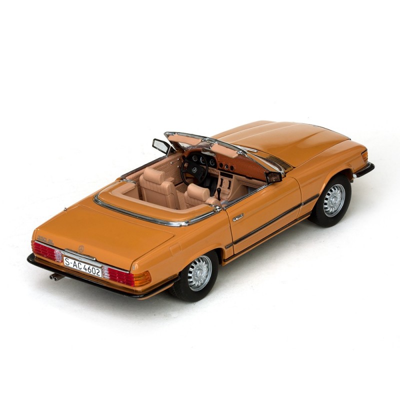Mercedes 350 SL 1977 Orange Sunstar SS4602 - Miniatures Autos Motos