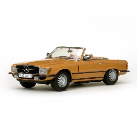 Mercedes 350 SL 1977 Orange Sunstar SS4602 - Miniatures Autos Motos