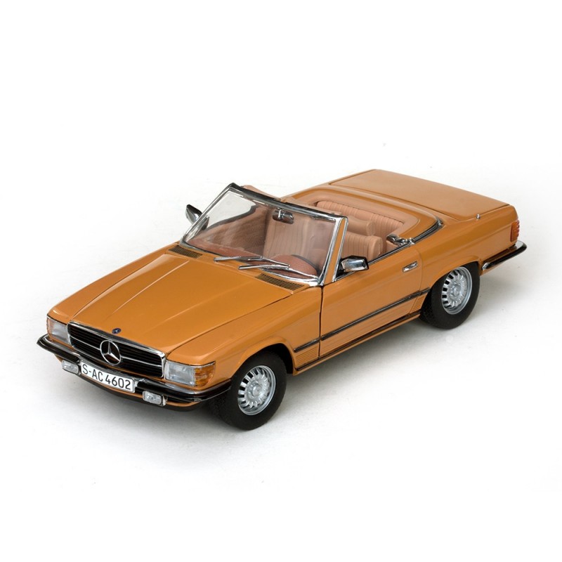 Mercedes 350 SL 1977 Orange Sunstar SS4602 - Miniatures Autos Motos