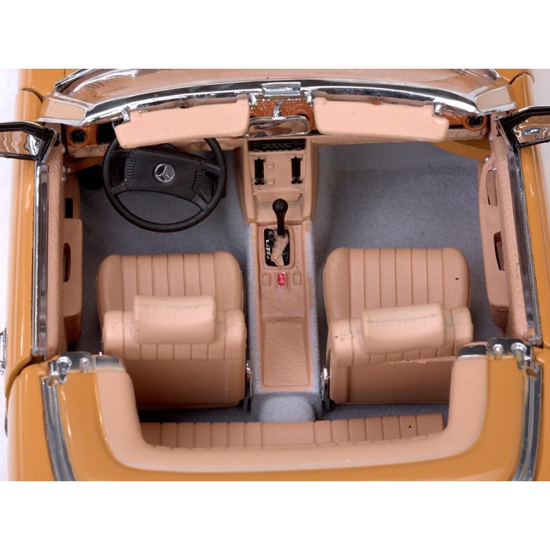 Mercedes 350 SL 1977 Orange Sunstar SS4602 - Miniatures Autos Motos