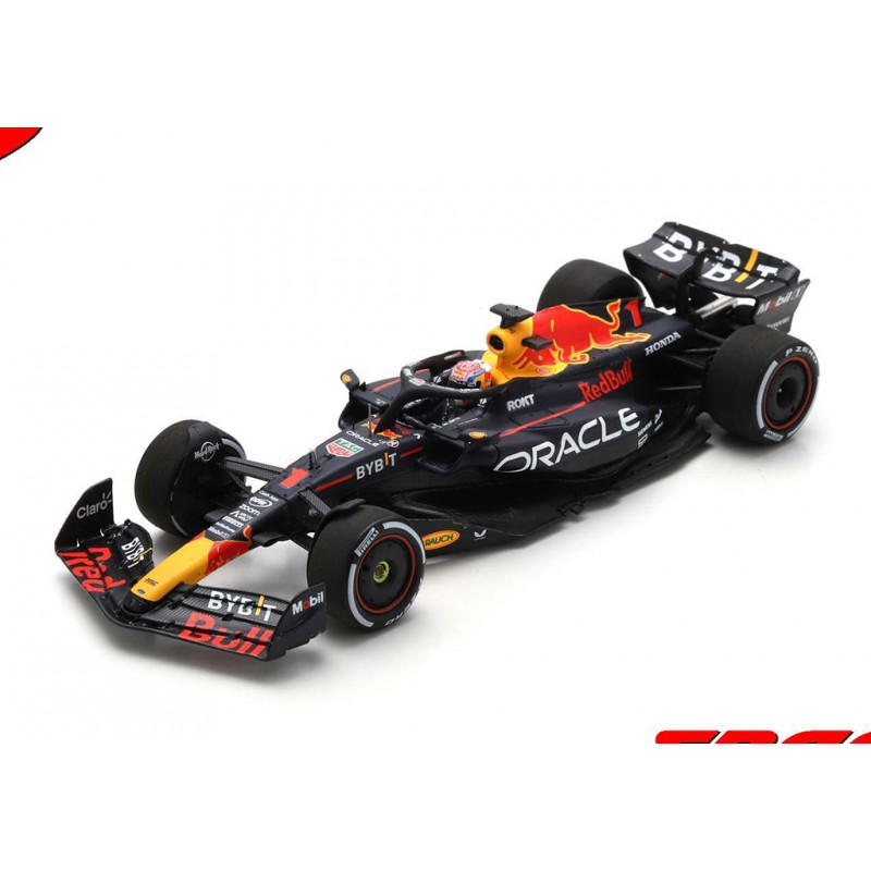 Red Bull RB19 1 Max Verstappen F1 Winner Bahrain 2023 Spark S8569 - Miniatures Autos Motos