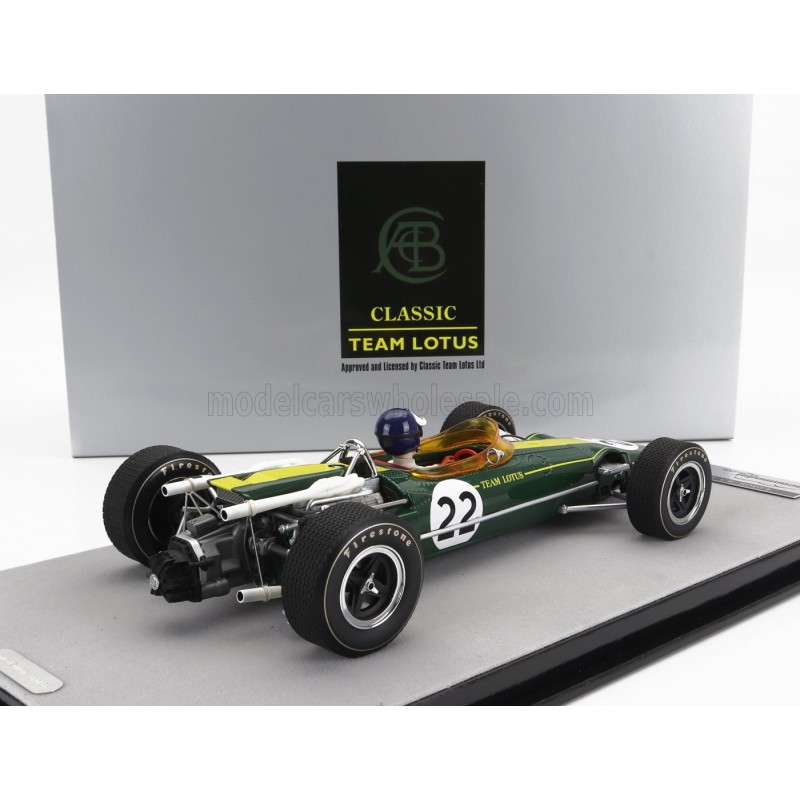 Lotus 43 with driver 22 Jim Clark F1 Italie Monza 1966 Tecnomodel TMD18 ...